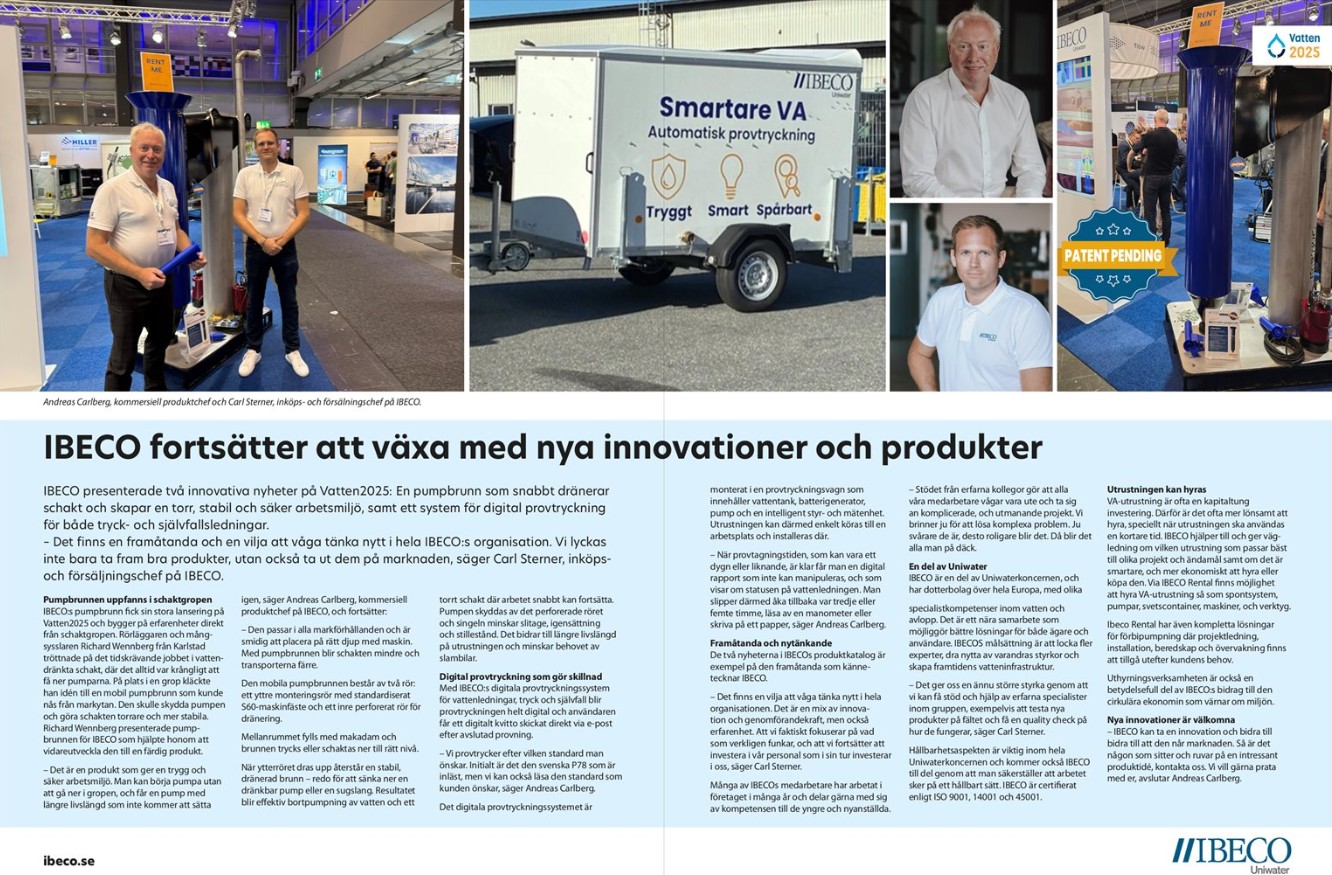 IBECO fortsätter att växa med nya innovationer och produkter | IBECO